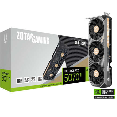 ZOTAC GAMING GeForce RTX 5070Ti SOLID SFF - Gold One Computer